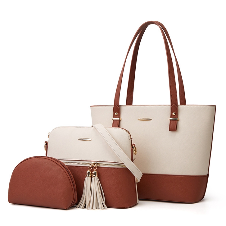 3 in 1 Fashion Simple Lady Diagonal Large Capacity Handbag Letter Bag ...
