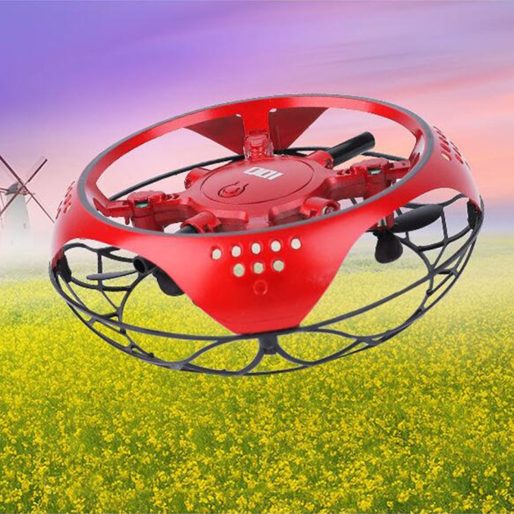 Smart Hovering Flying Saucer Gesture Sensing Four-Axis Mini Drone Watch ...