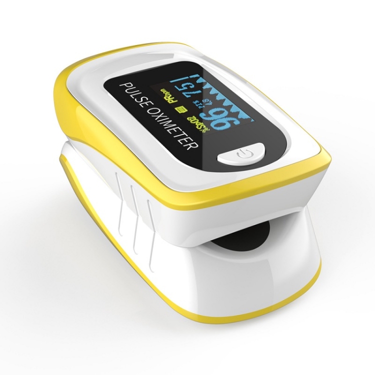 Finger Clip Oximeter Home OLED Color Screen Oximeter(Yellow)