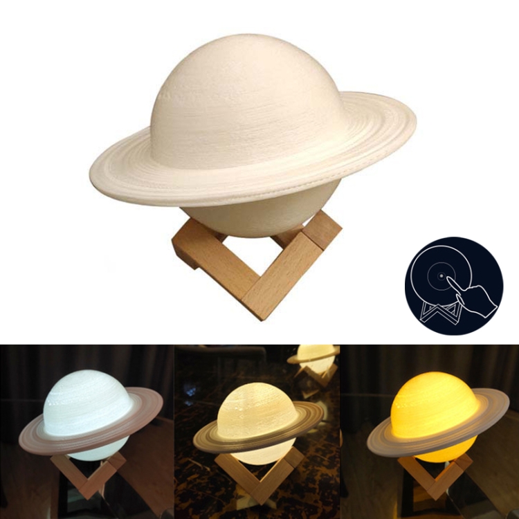 3D Printing LED Saturn Night Light โคมไฟ USB Planet, ขนาด: 13 ซม., รูป ...