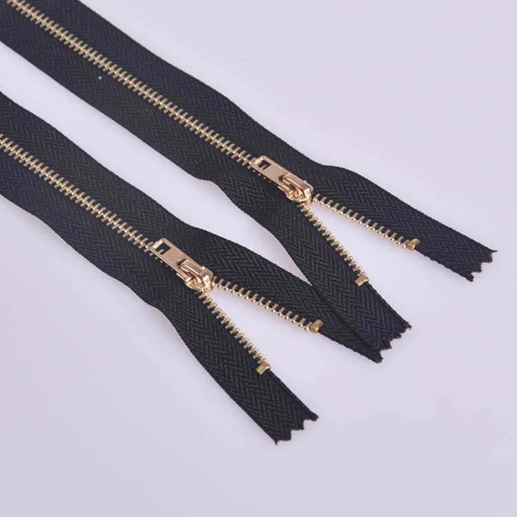100 PCS No.3 Metal Copper Zipper Pants Placket Zipper, Specification ...