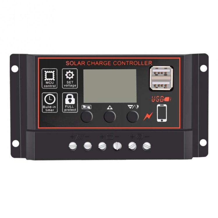 30A 12V24V Simple Solar Controller Light Time Control Solar Charge And ...