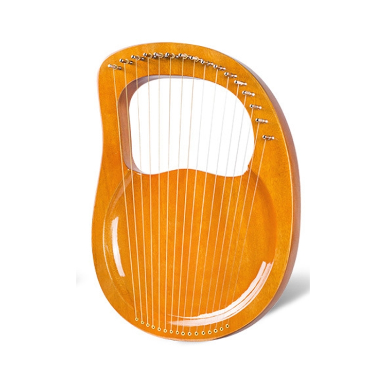 Small Harp Laya Portable Mini Lyre,Style: 16 Tone Log Color Bright Panel