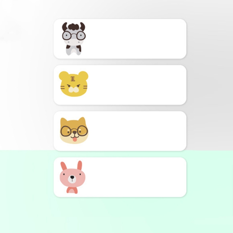 Niimbot D11 프린터 용 열 라벨 용지 화장품 스티커 병 이름 스티커 크기 귀여운 파라다이스