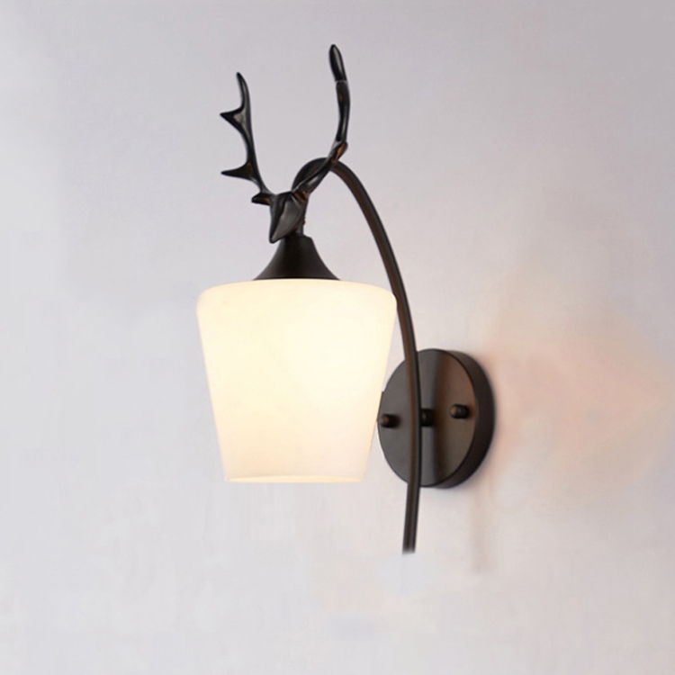 LED Glass Wall Bedroom Bedside Lamp Living Room Study Staircase Wall ...