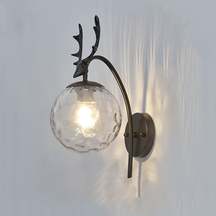 LED Glass Wall Bedroom Bedside Lamp Living Room Study Staircase Wall ...