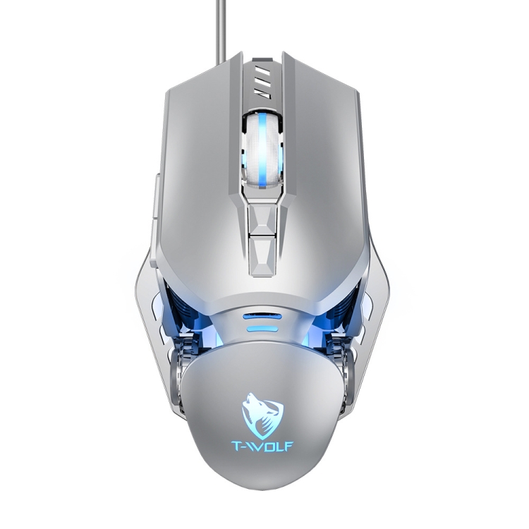T-WOLF G530 USB Interface 7-Buttons 6400 DPI Wired Mouse Mechanical ...
