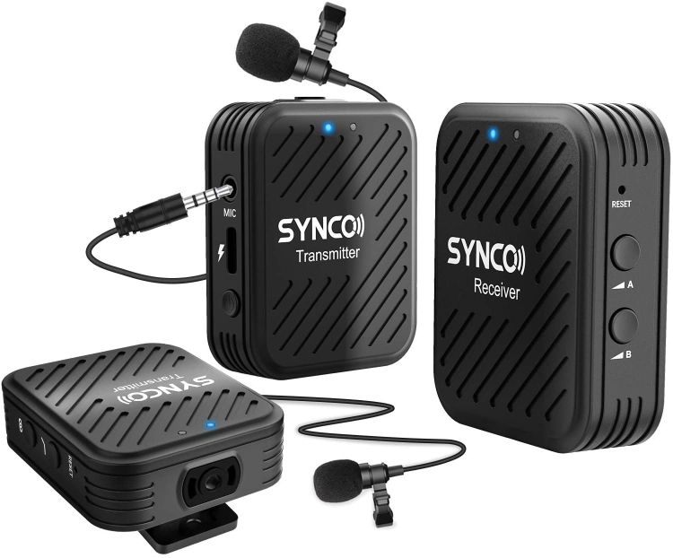 SYNCO ENGRagal Wireless Micrófono Sistema de 2.4GHz Kit de receptor de ...