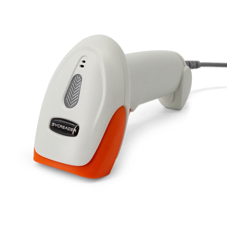 SYCREADER Supermarket Laser Barcode Scanner รุ่น: One-dimensional Wired (สีส้ม)