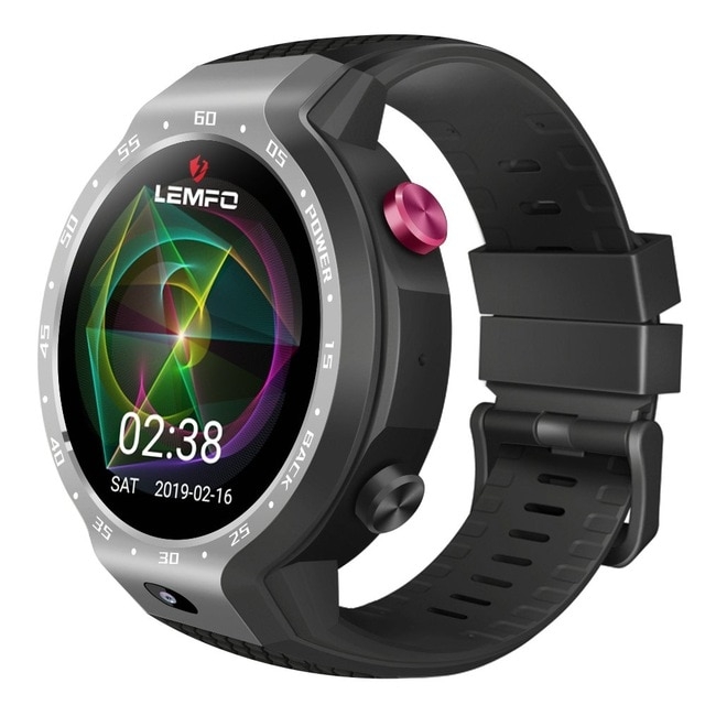 LEMFO LEM9 4G Smart Watch Dual Systems Android 7.1.1 LTE 4G Sim 5MP Front Camera GPS WIFI Heart ...