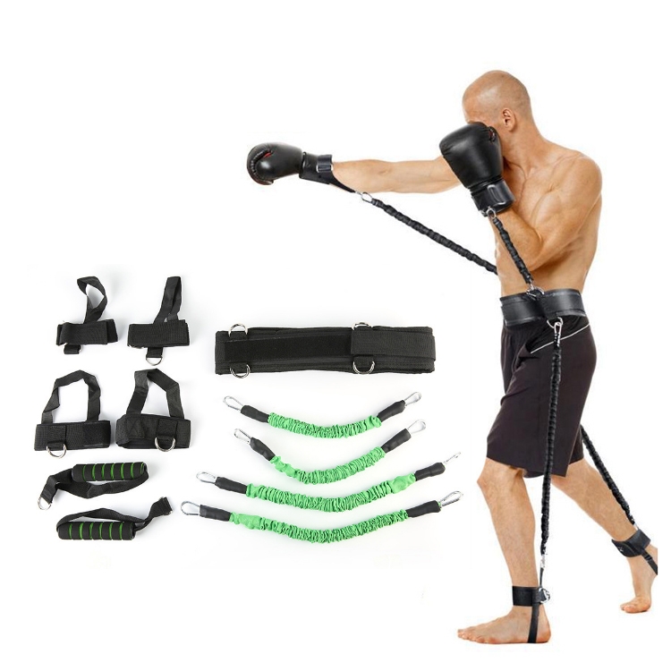 Bounce Trainer Fitness Resistance Band Boxing Suit Latex Tube Tension ...