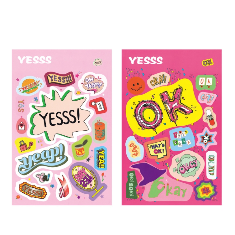 10 세트 CFQWTZ 가방 만화 스티커 손 계정 장식 자료 낙서 스티커 (YESSS)
