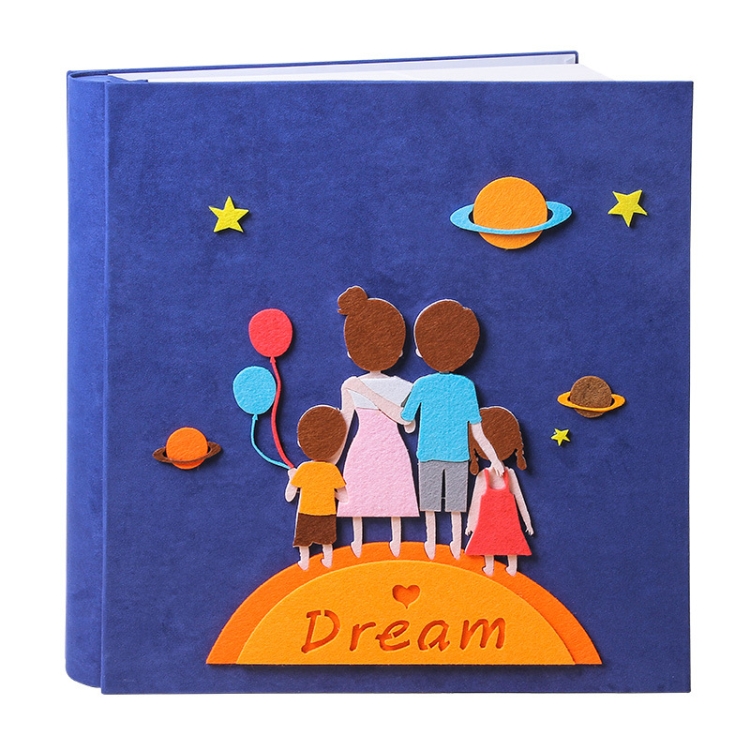 Large-Capacity Self-Adhesive Film-Covered Family Photo Album DIY Baby ...