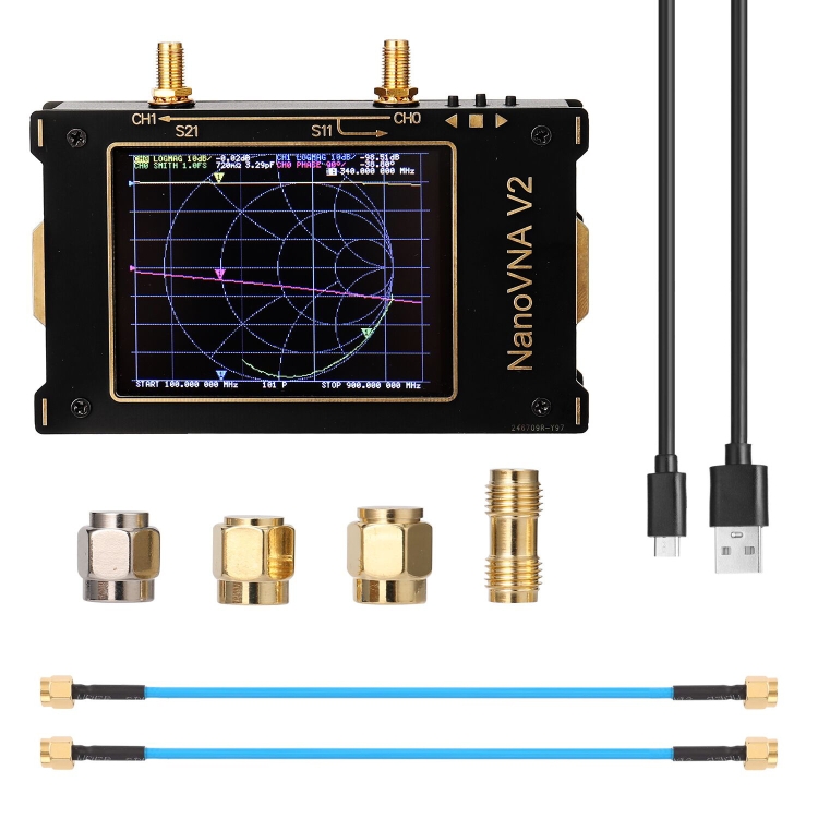 3.2 inch 3G S-A-A-2 NanoVNA V2 Vector Network Analyzer Digital Nano VNA ...