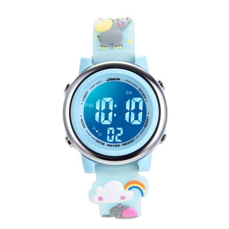 JNEW A380-86664 Children Cartoon 3D Happy Small Elephant Alarm ...