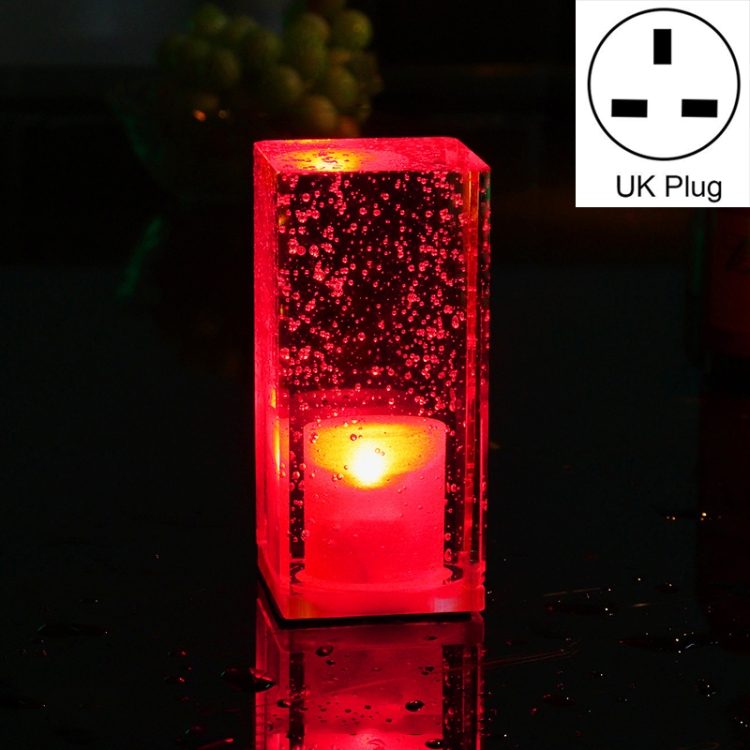 Colorful LED Crystal Lamp Bar Atmosphere Decorative Light, Plug Type:UK ...