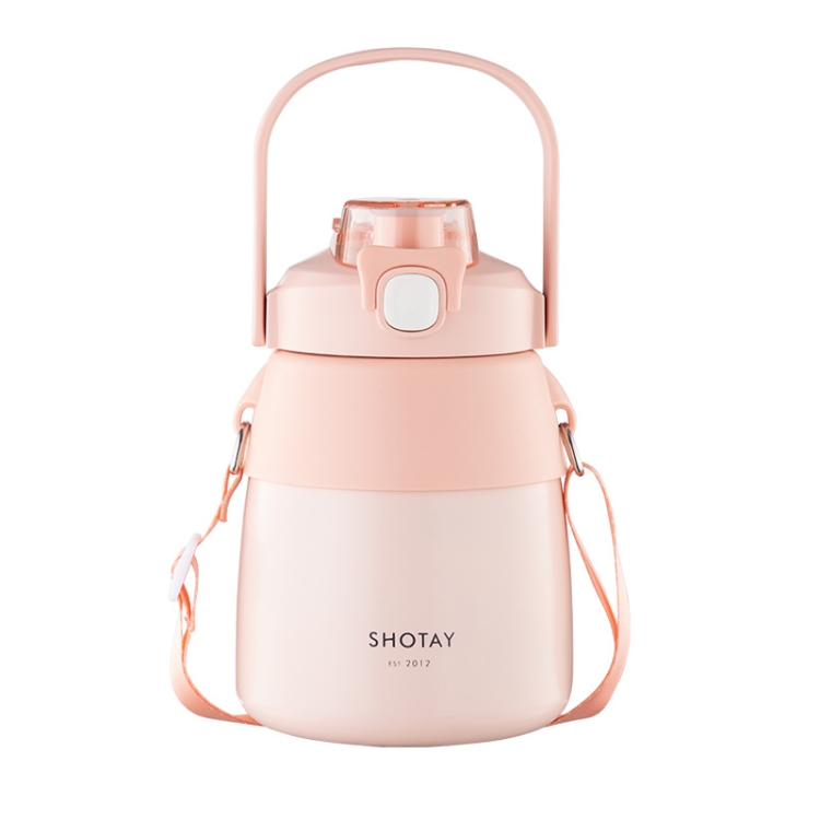 Shotay St-8063 Niños Big Belly Water Cup Acero inoxidable Frasco de ...