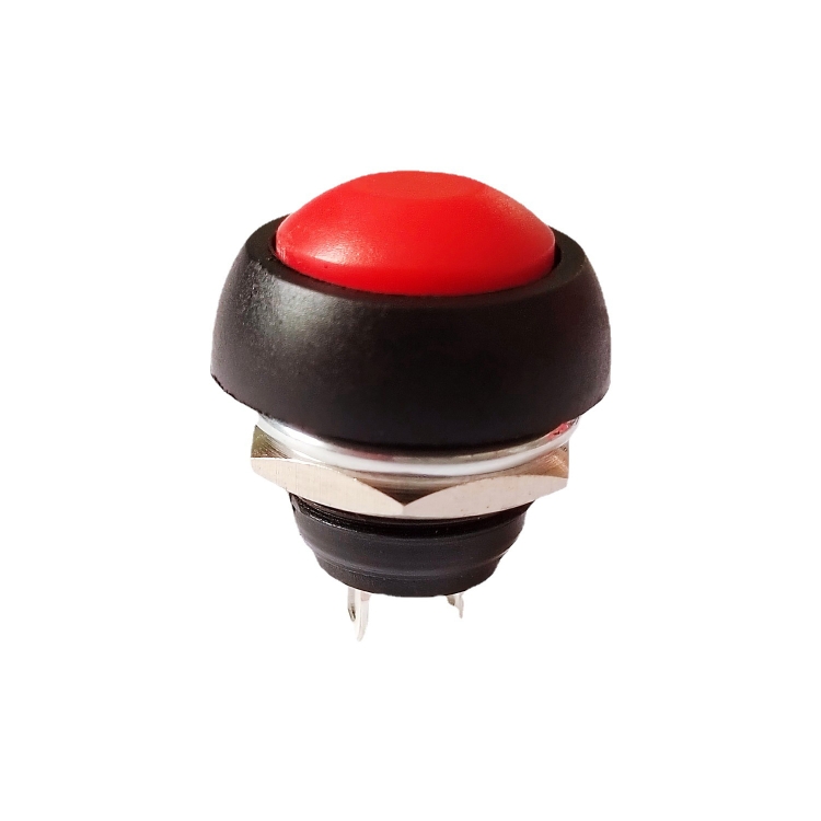 10 PCS Small Waterproof Self-Reset Button Switch(Green)