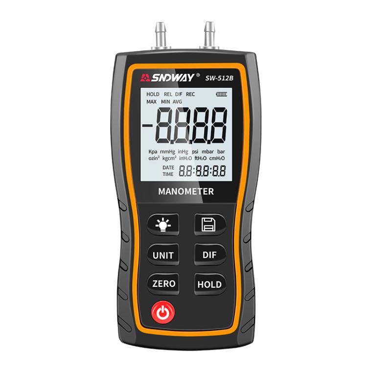 SNDWAY SW-512A Digital Handheld Differential Pressure Gauge Negative ...