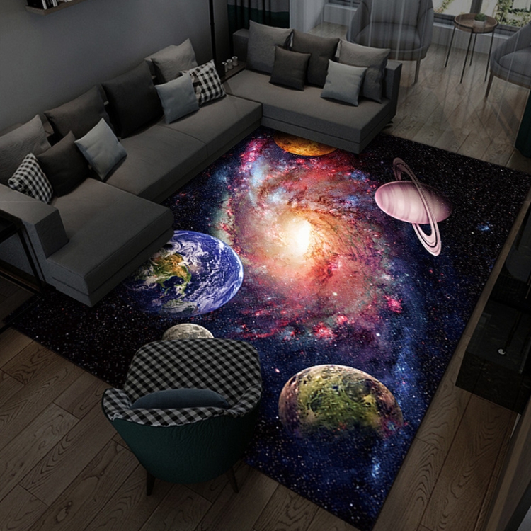 Cartoon Visual Visual Cartoon Cosmic Planet Room Carpet, Tamaño ...