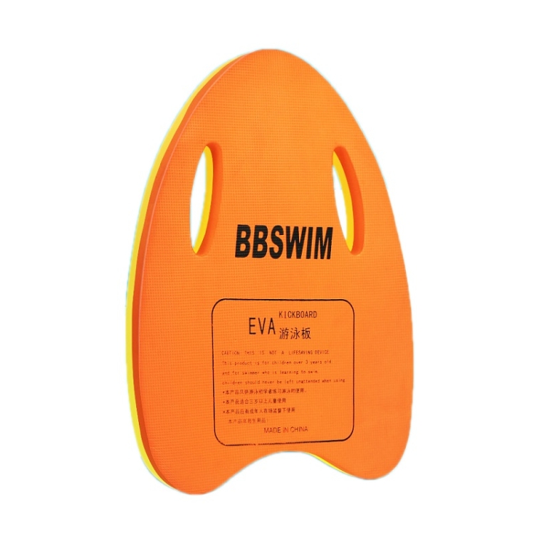 เครื่องช่วยว่ายน้ำ BBSWIM Eva Float Board เด็กอุปกรณ์การว่ายน้ำ (สีส้ม)