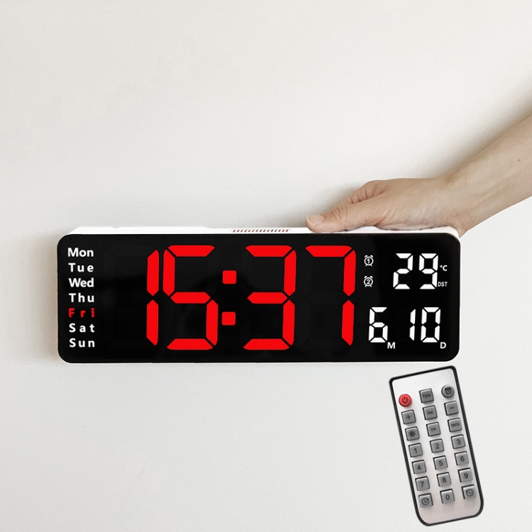 6626 Living Room Wall-Mounted Large Screen Display LED Digital Clock ...