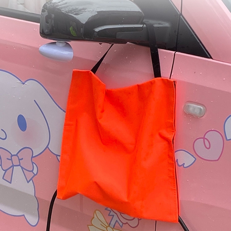 เครื่องชาร์จรถยนต์ไฟฟ้า Rain Cover ฝาครอบกันน้ำสากลสไตล์: กระเป๋าเก็บของ (สีส้ม)