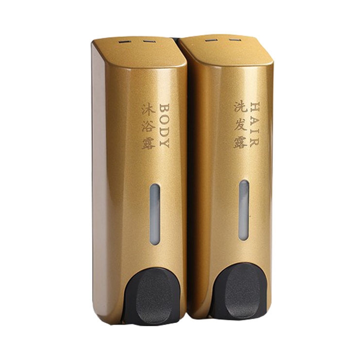 Round Wall Mounted Manual Press Soap Dispenser Shampoo Bottle Hand Wash ...