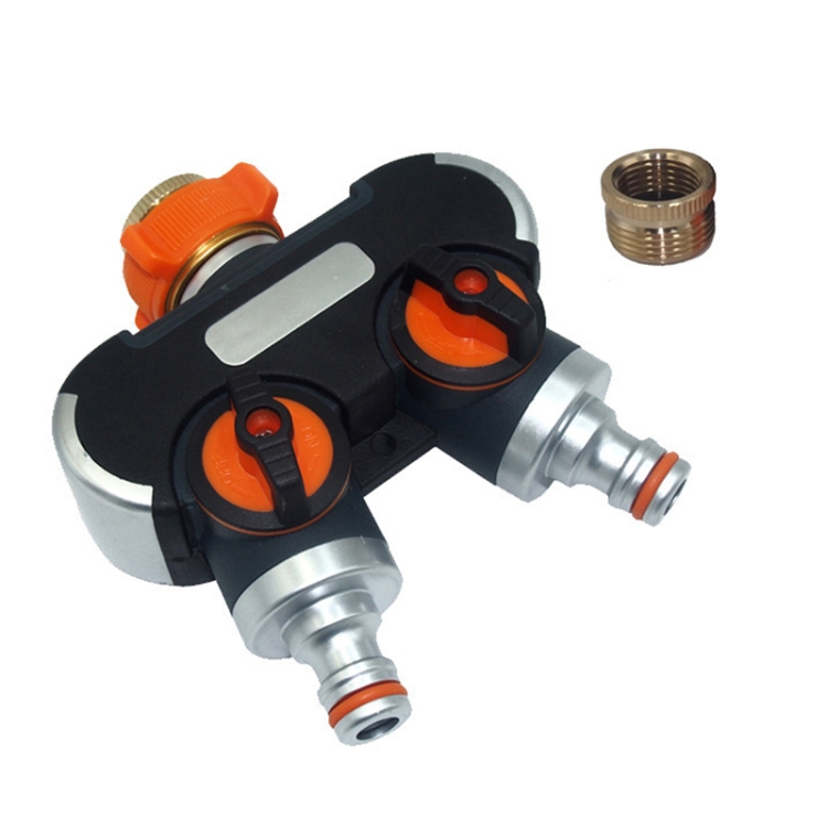 Garden Irrigation And Watering One Pass Two Faucet Water Divider With ...