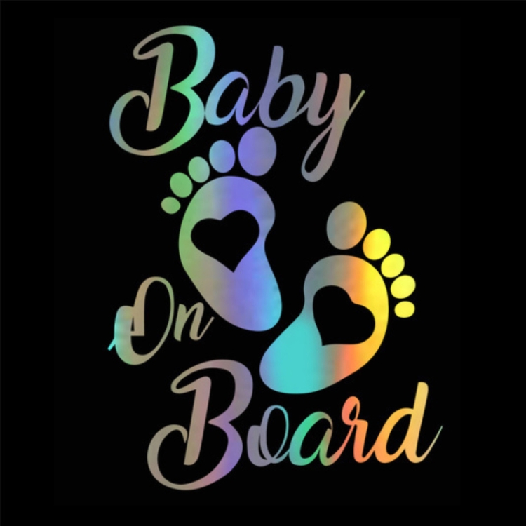 10pcs Baby On Board Warning Car Sticker Reflective Scratch Body Sticker ...