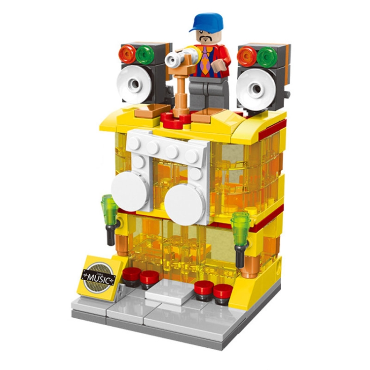 LELE BROTHER เด็กประกอบบล็อกตัวต่อฉากถนนในเมืองขนาดเล็กสไตล์: 8537-7 ...