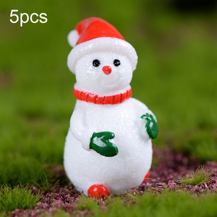 5pcs Christmas Decorations Resin Crafts Gifts Home Decorations Small ...