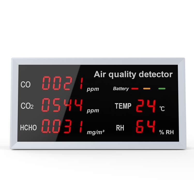 5-in-1 Indoor Home Portable Air Monitor TVOC Formaldehyde Detector(W17A ...