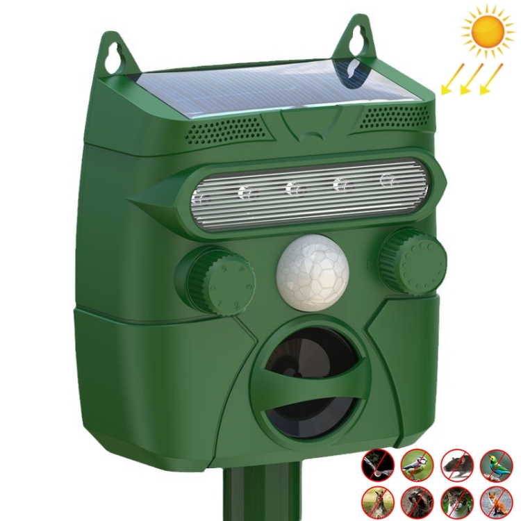 Solar Animal Driver Ultrasonic Outdoor Bird Repeller Electronic Mouse ...