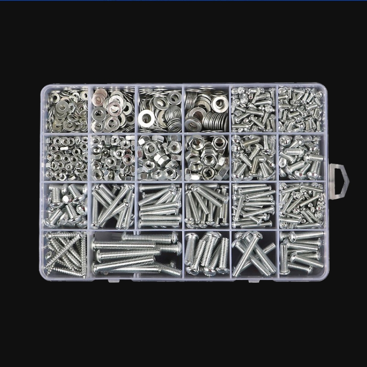 Set D 24 Types 24 Cells Screws Nuts Washers Self-Tapping Screws Set