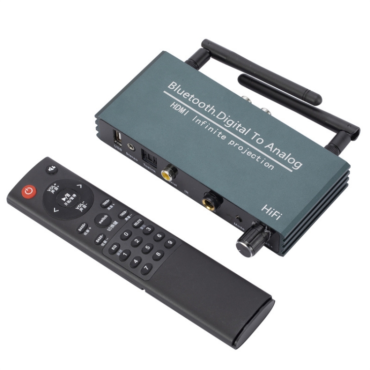 Bluetooth 5.0 Receiver Digital Optical Coaxial To Analog Microphone HD ...