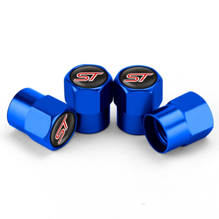 4pcs /Set Car Valve Cap Motorcycle Tire Decoration, Color: Blue