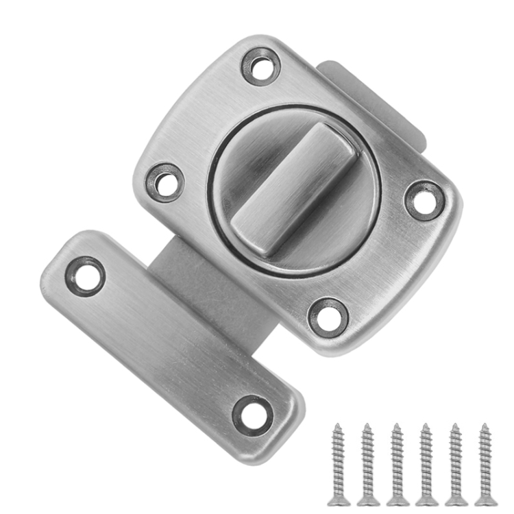 Stainless Steel Rotate Bolt Latch Anti-Theft Security Bathroom Door ...