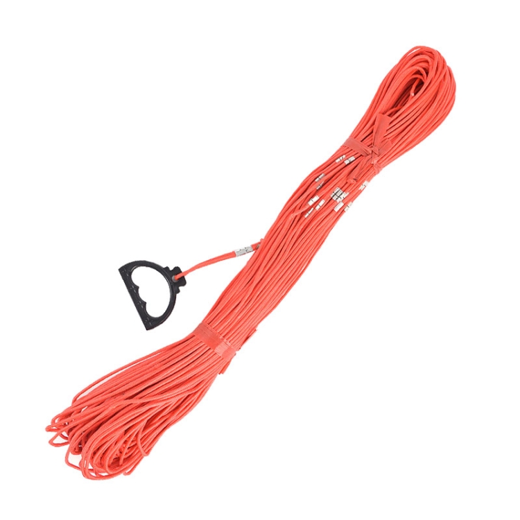 70m Nylon Measuring Rope With Scale Marking Pull Ring Deep Well Rope