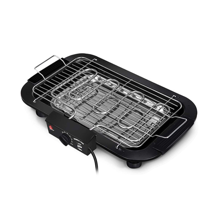 1800W Electric Grill Home BBQ Grill, UK Plug(Red)