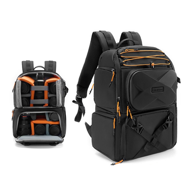 Cwatcun D132 DSLR Camera Backpack Hard-shell Crashproof Waterproof ...