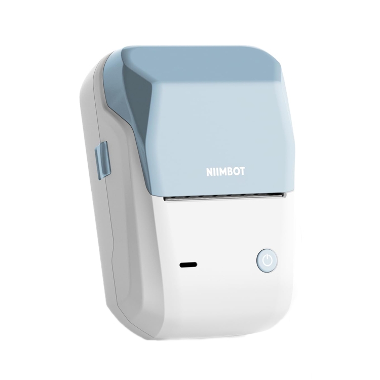 NIIMBOT Portable Bluetooth Sticker Label Thermal Printer(Lake Blue Gray ...