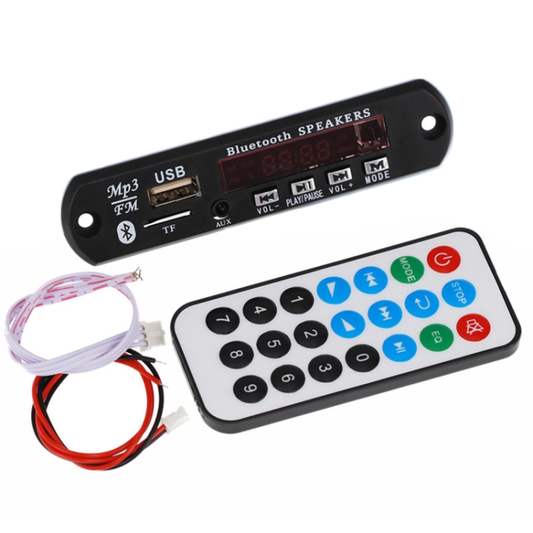 12V Car MP3 Bluetooth 5.0 Audio Receiver Module FM Radio Motherboard ...
