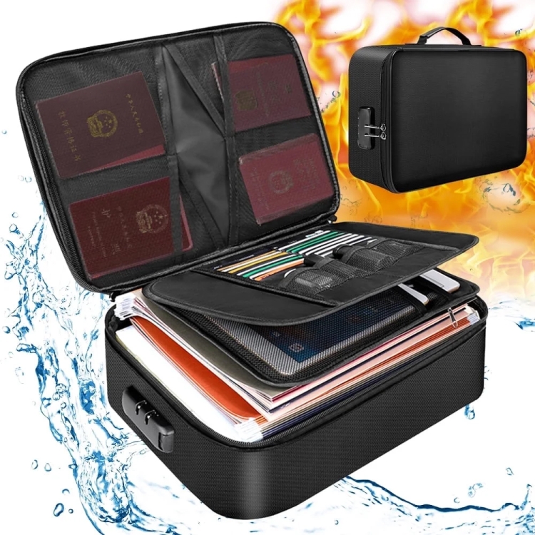 1000 Degrees Celsius Fireproof Document Bag Important Waterproof ...