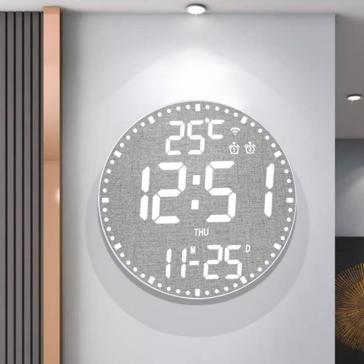 Wifi App Control LED Digital Wall Clock With RGB Light Multi-Functional ...