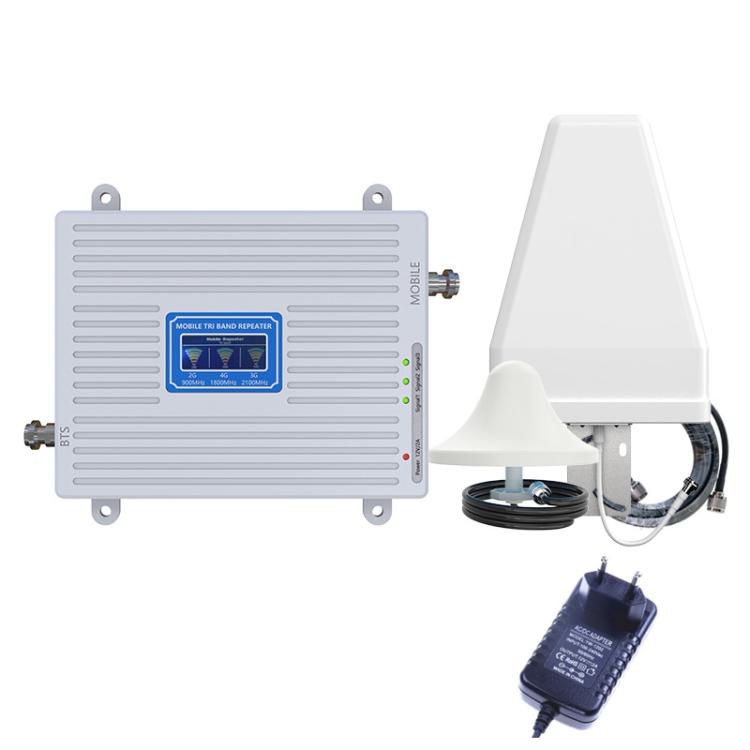 Triple-Band 900/1800/2100 Mobile Phone Signal Reception Booster ...