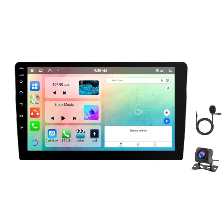 9 Inch Android 4+64G Dual-Butt Large Screen Car Carplay Built-In DAB ...