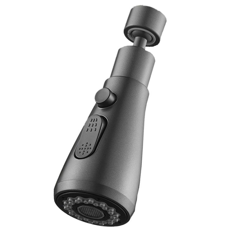 Kitchen Universal Faucet Extender Sink Connector Spout Swivel Faucet Splash Guard(Silver)