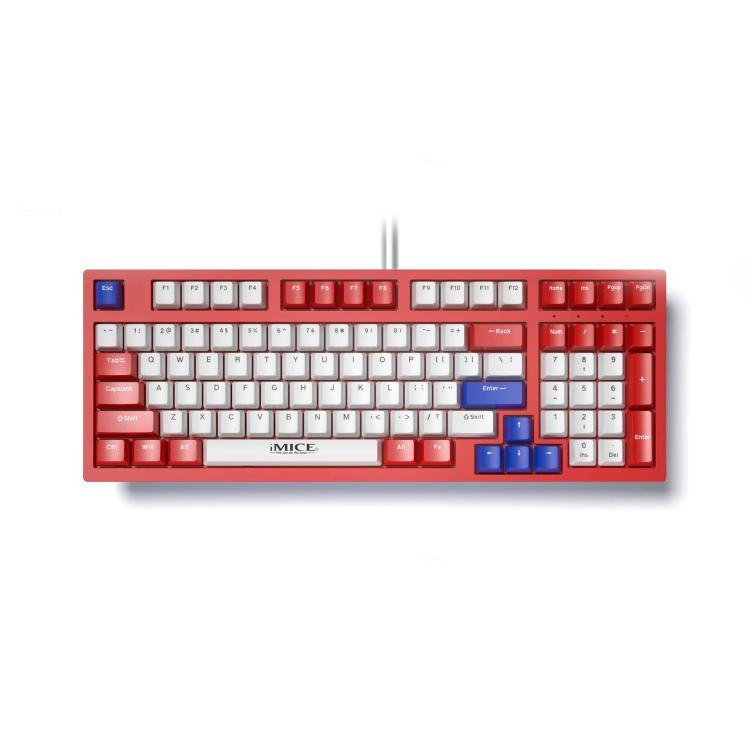 iMICE GK-500 Type-C Wired Mechanical Keyboard Gaming Keyboards(Black)