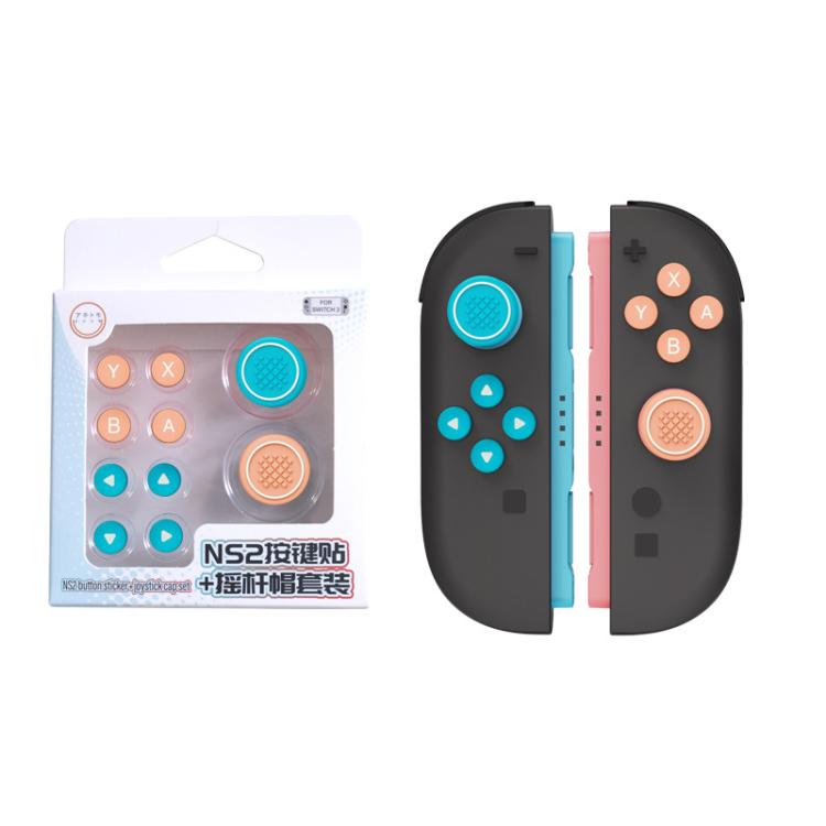 For Nintendo Switch 2 Joy-Con Controllers Silicone Button Skins ...